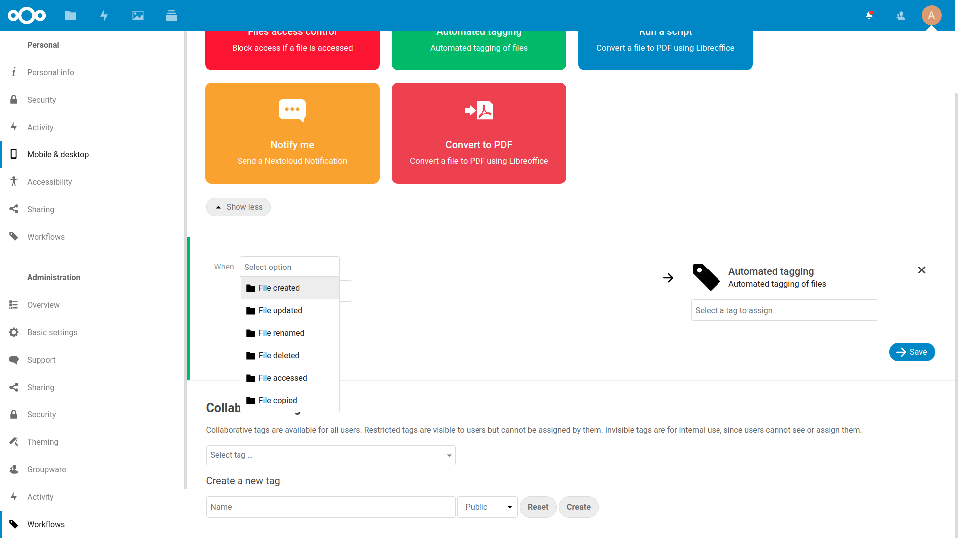 Nextcloud Flow makes it easy to automate workflows and actions - Nextcloud
