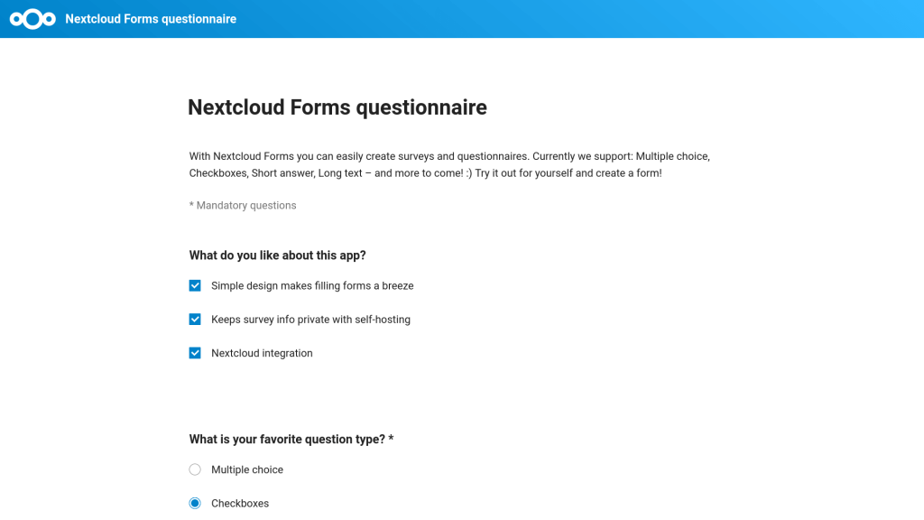 Nextcloud Forms is here to keep your surveys private - Nextcloud