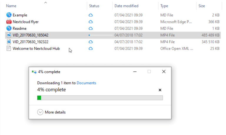 Nextcloud desktop client 3.2 with status feature and Virtual Files ...