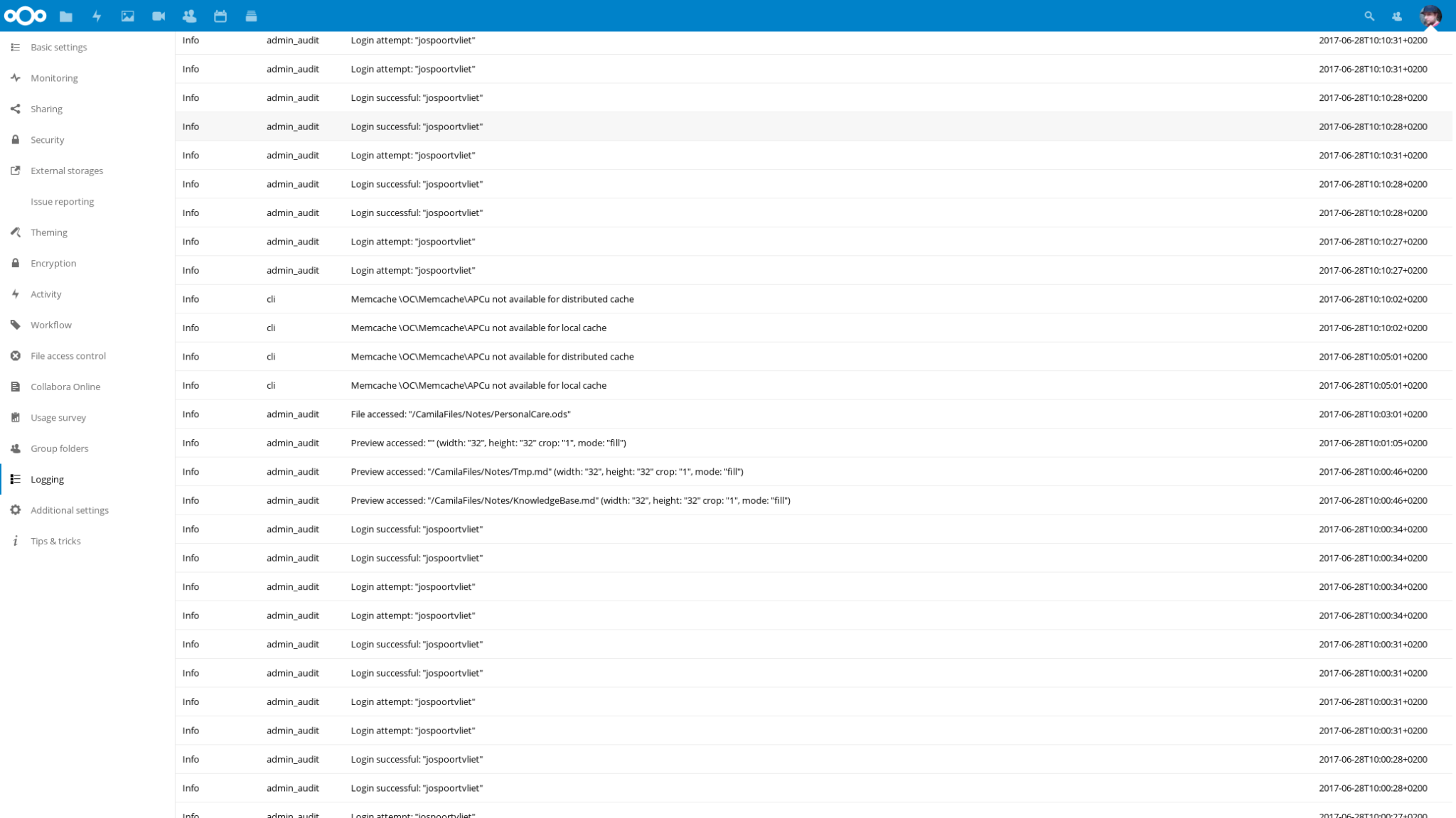 Nextcloud features that put you in control