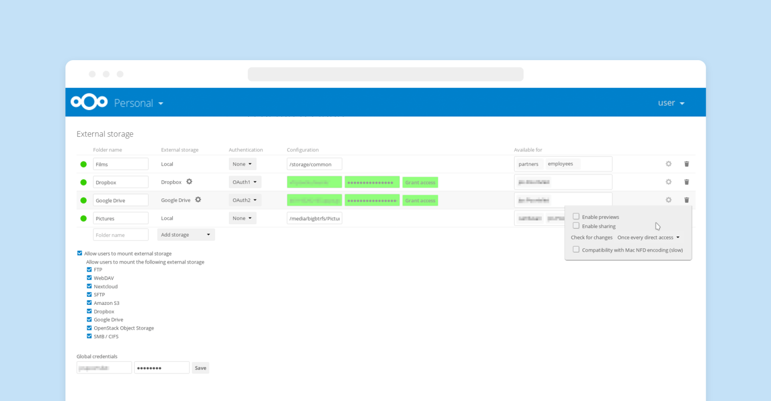 Microsoft Outlook and Teams integrations in Nextcloud