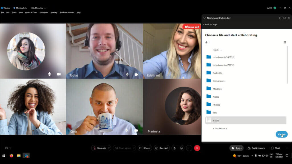 Nextcloud and CISCO introduce integration with Webex - Nextcloud
