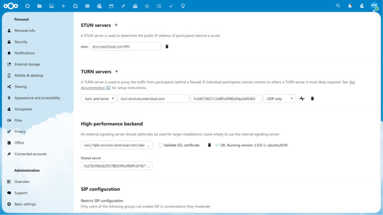 Calls, chat and video conferencing with Nextcloud Talk