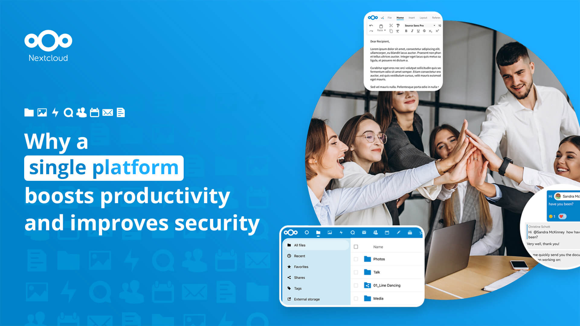 Why a Single Platform boosts productivity and improves security - Nextcloud