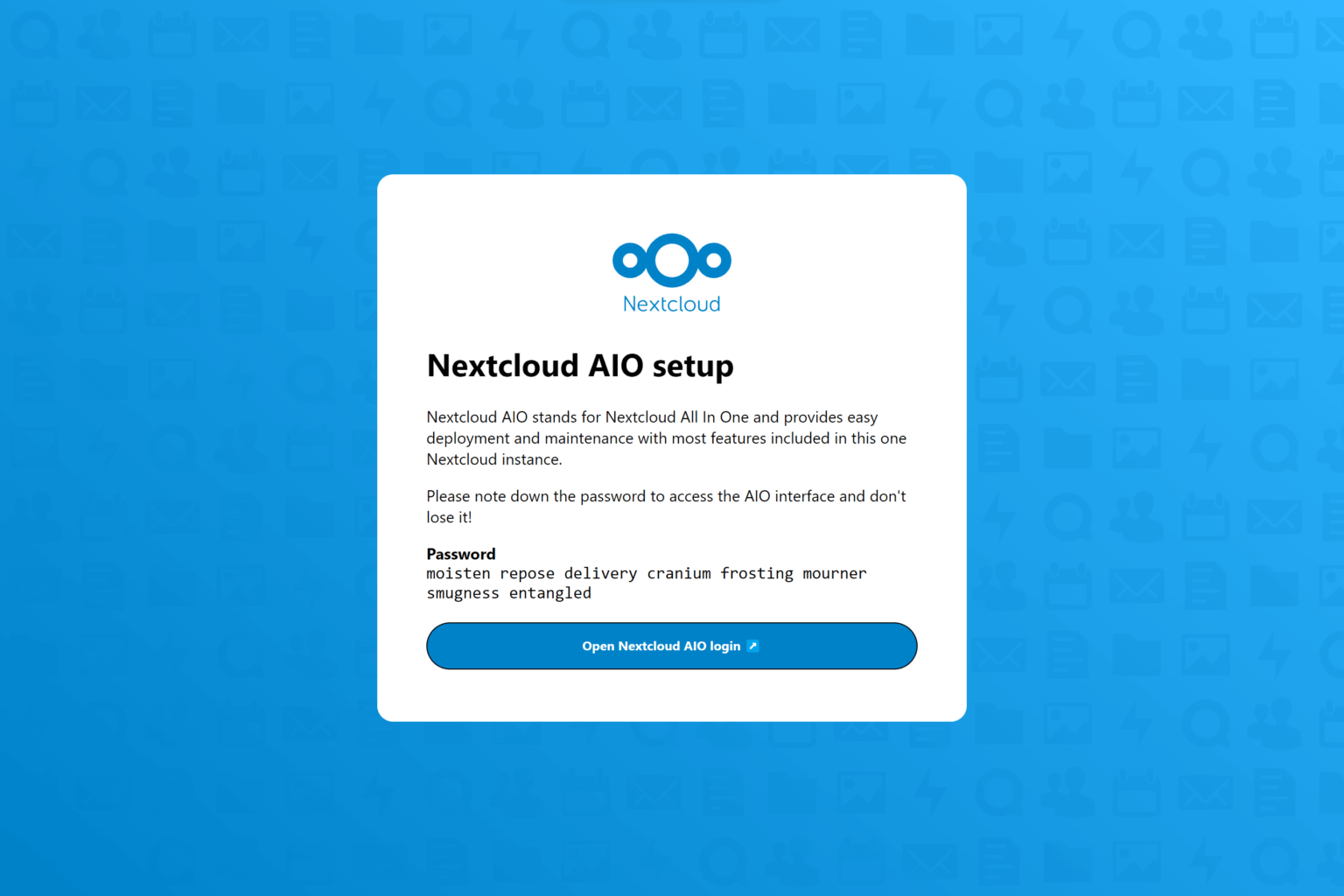 Cómo instalar Nextcloud All-in-One en Linux - Nextcloud