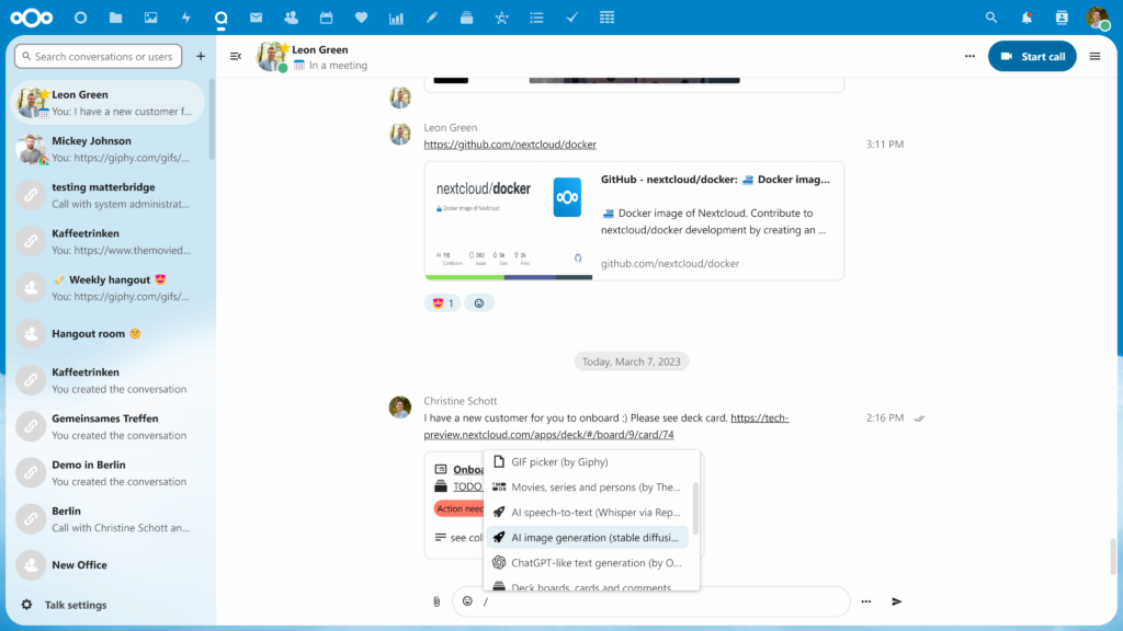 Nextcloud Talk in Hub 4 - next level video chat - Nextcloud