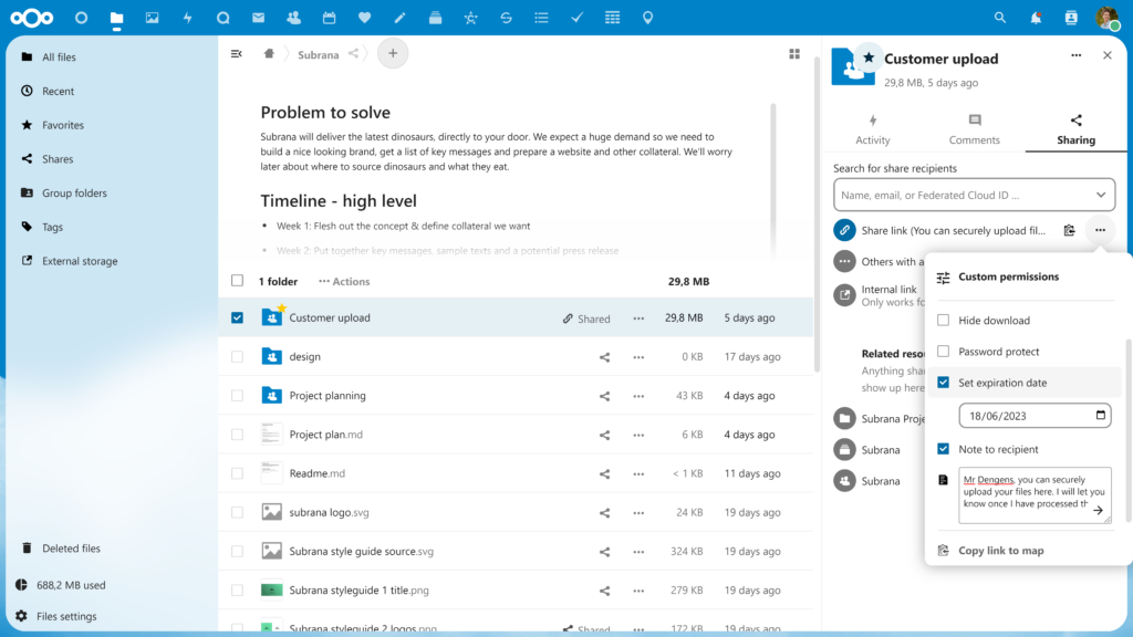 File Drop: secure file upload and share for Enterprises