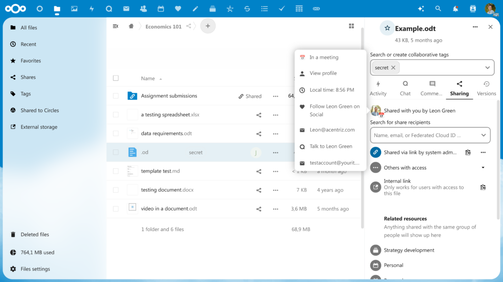 Nextcloud Hub 6: Healthy meetings and the first local AI Assistant