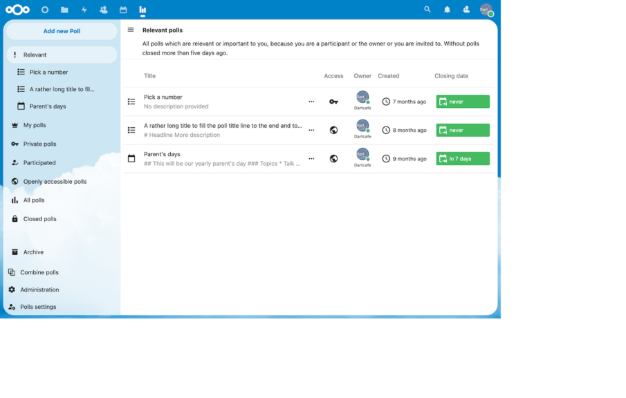 The Nextcloud Polls app: Meet the developers! - Nextcloud