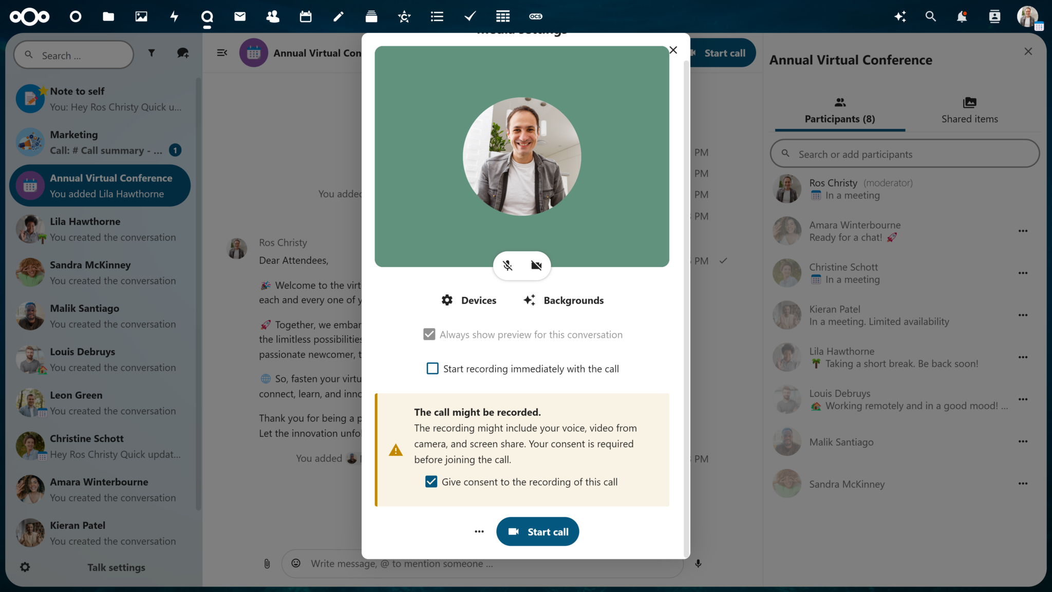 Nextcloud Talk: Open-source online video conferencing software - Nextcloud