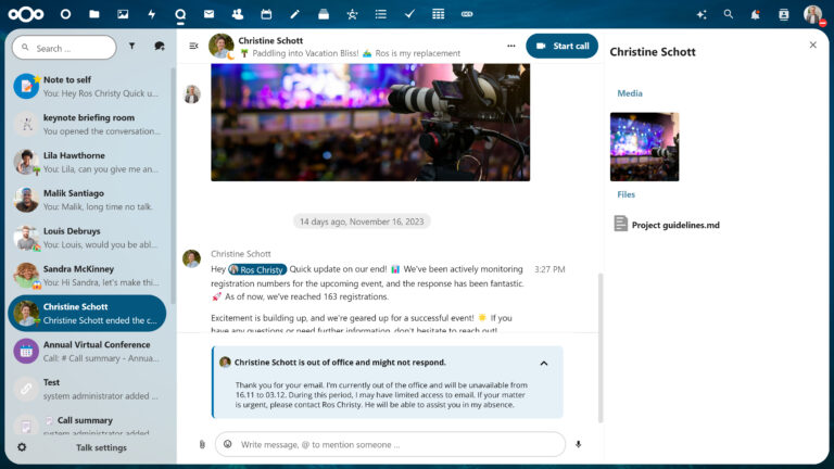 Nextcloud Hub 7: advanced search and global out-of-office features ...