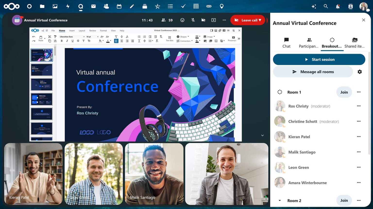 Calls, chat and video conferencing with Nextcloud Talk