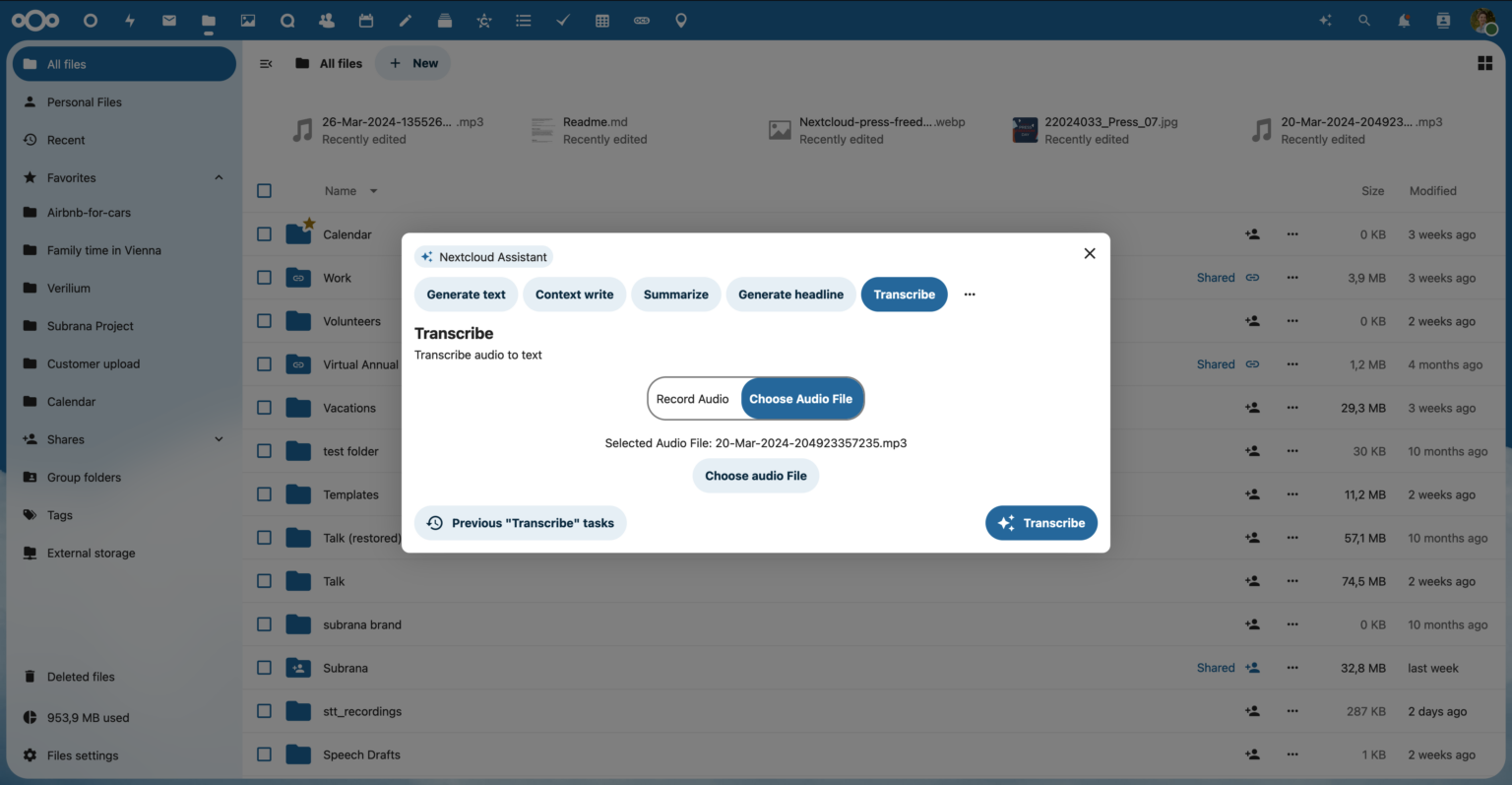Nextcloud releases Assistant 2.0 and pushes AI-as-a-Service - Nextcloud
