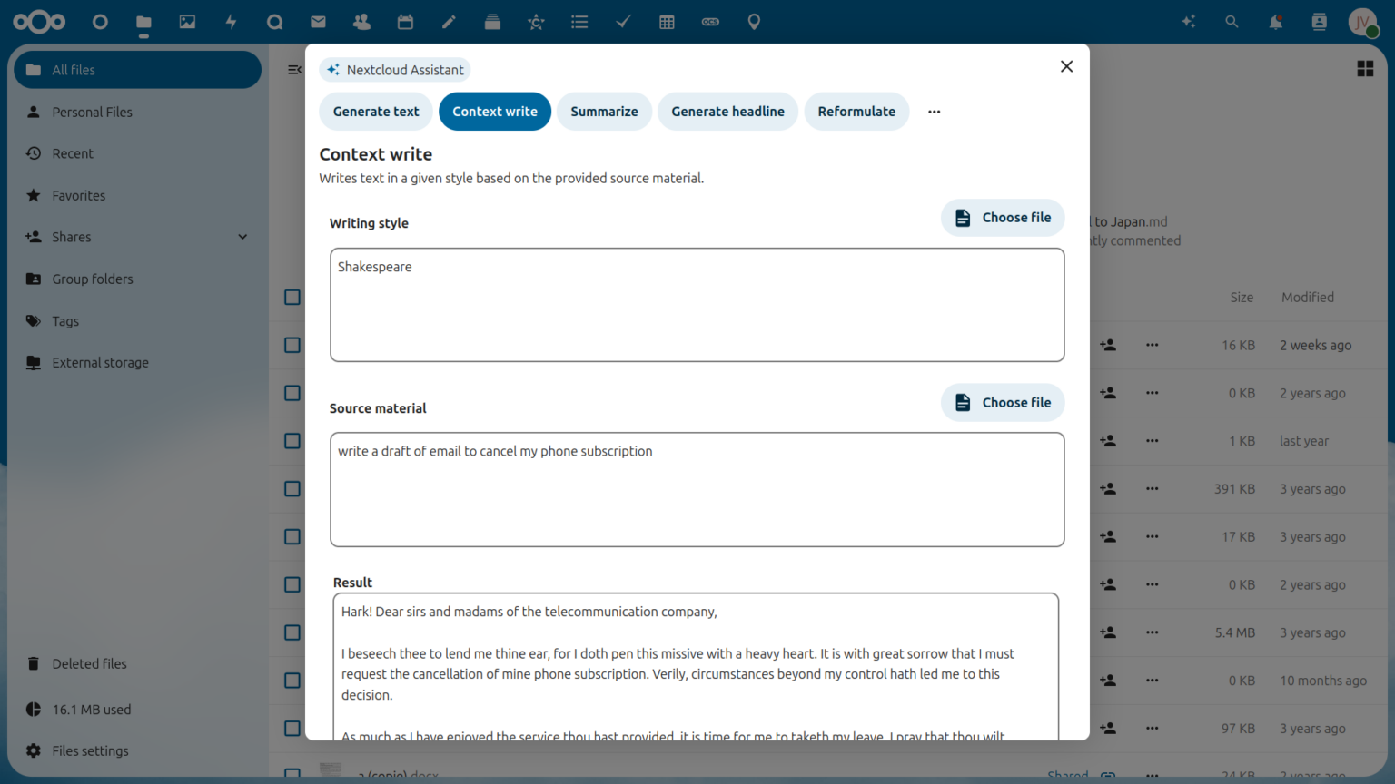 Nextcloud releases Assistant 2.0 and pushes AI-as-a-Service - Nextcloud