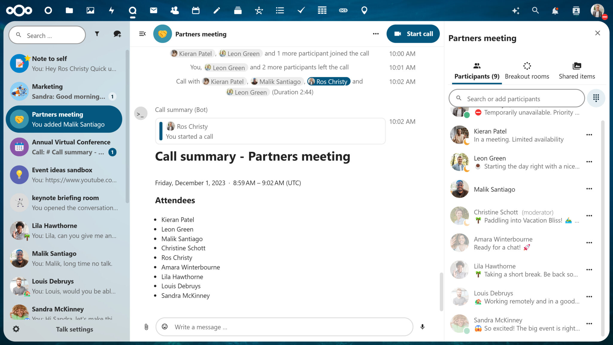 Nextcloud Talk: Open source online video conferencing software - Nextcloud
