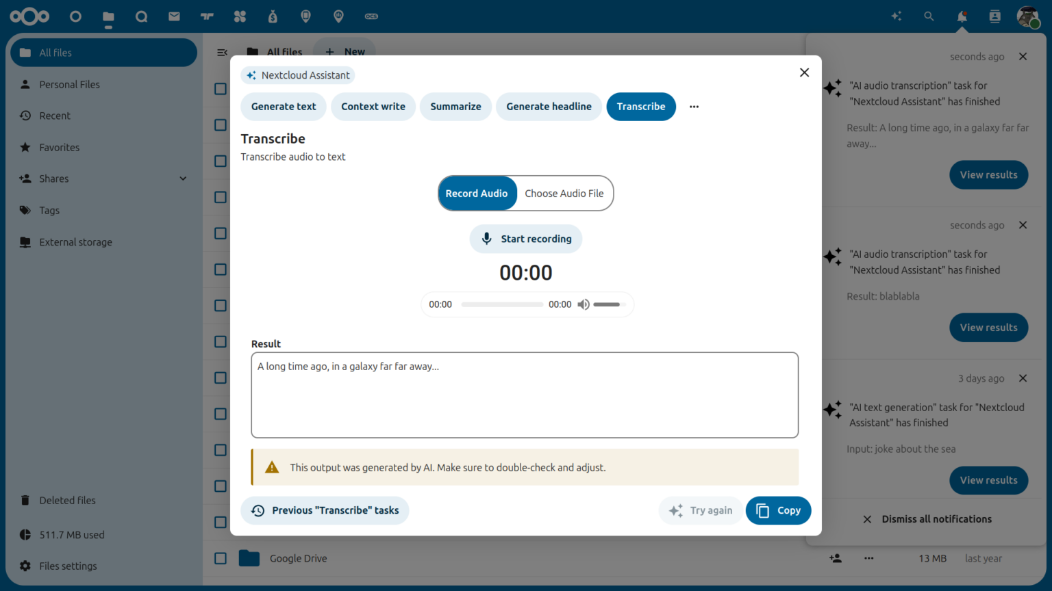 Nextcloud releases Assistant 2.0 and pushes AI-as-a-Service - Nextcloud