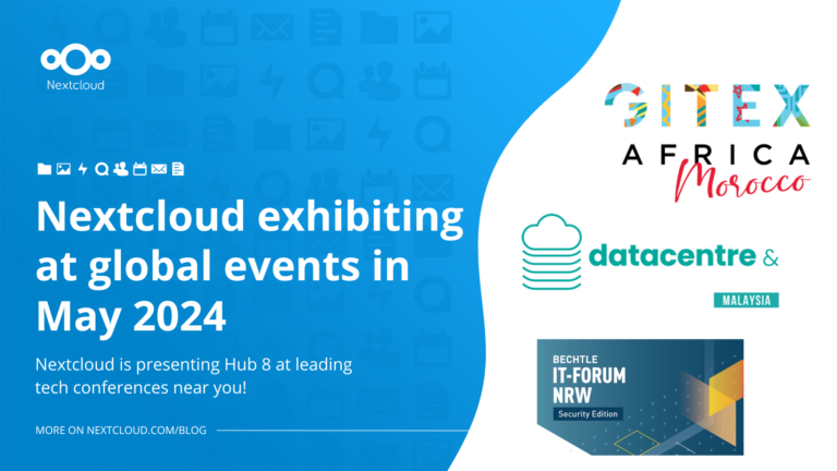 Nextcloud exhibiting at global events in May 2024 - Nextcloud