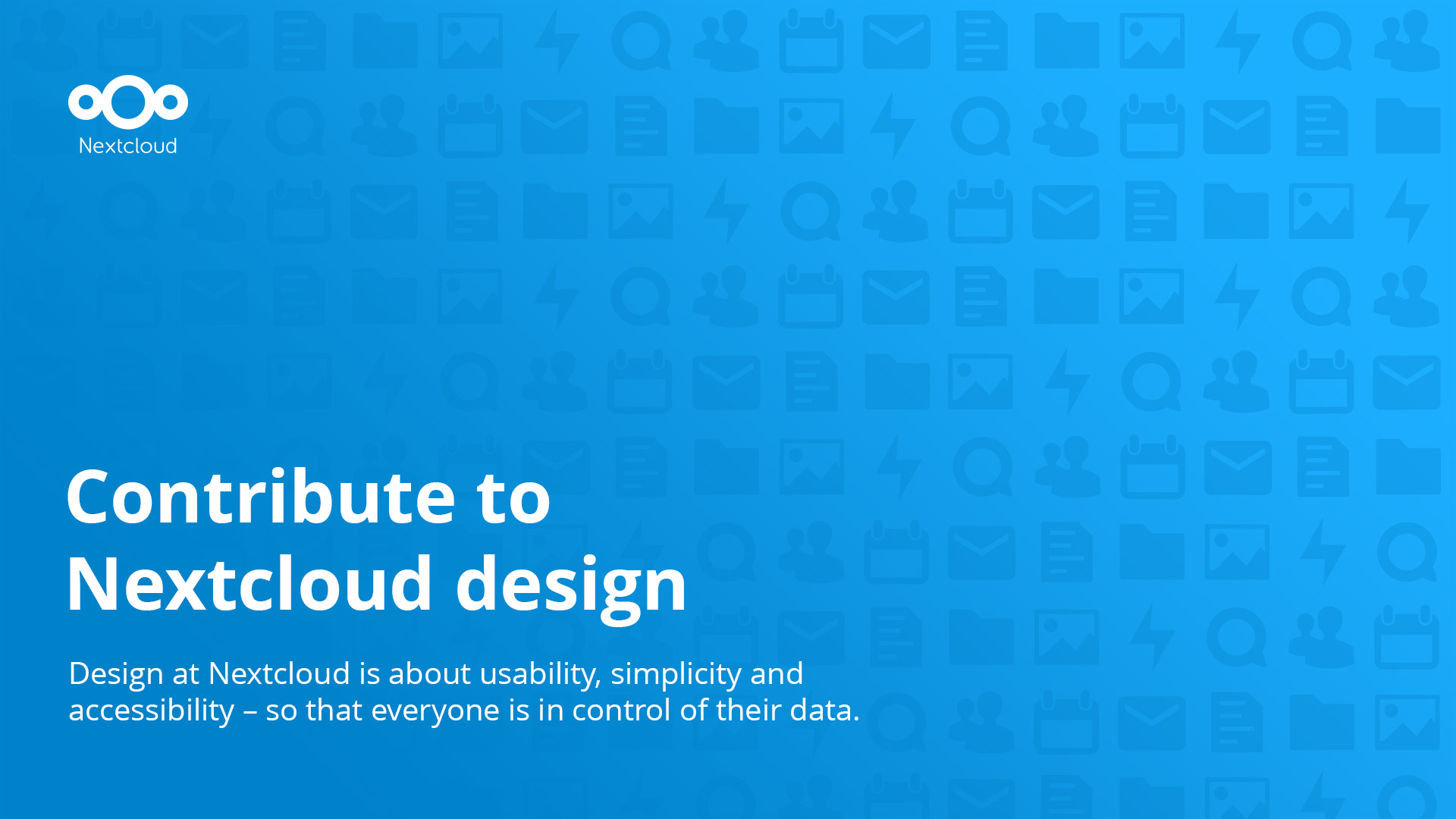 Contribute to Nextcloud design
