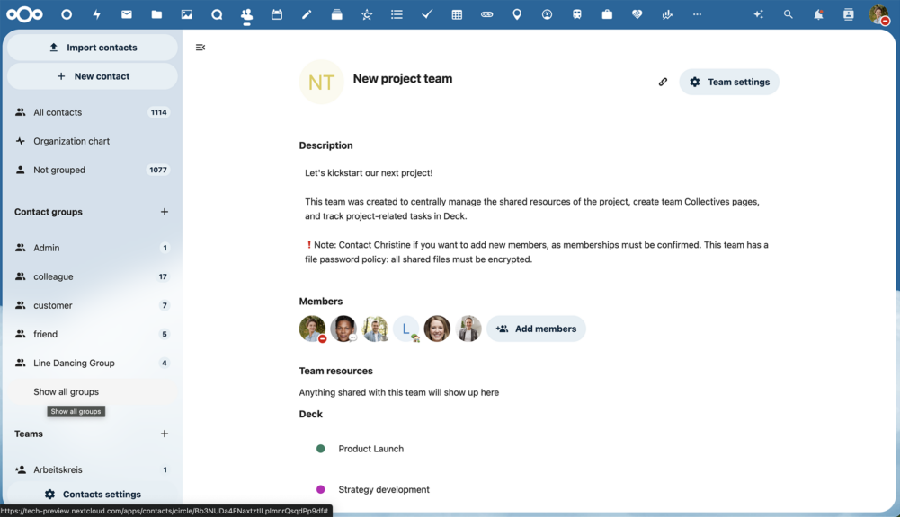 Essential hacks for better team management with Nextcloud Teams
