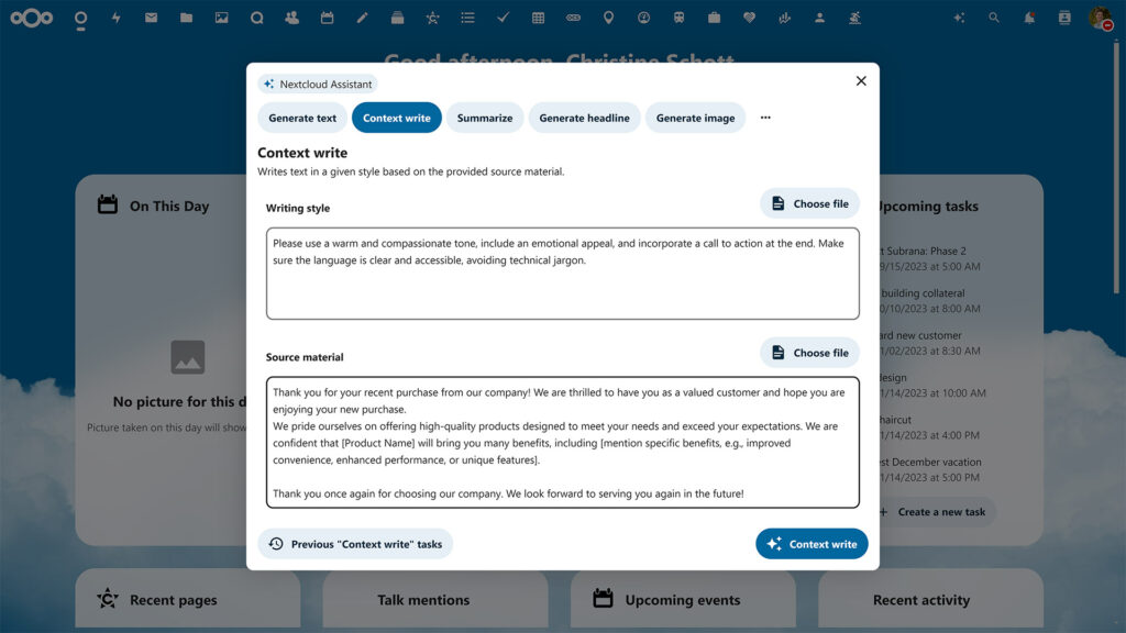 The first local AI assistant built into a collaboration platform