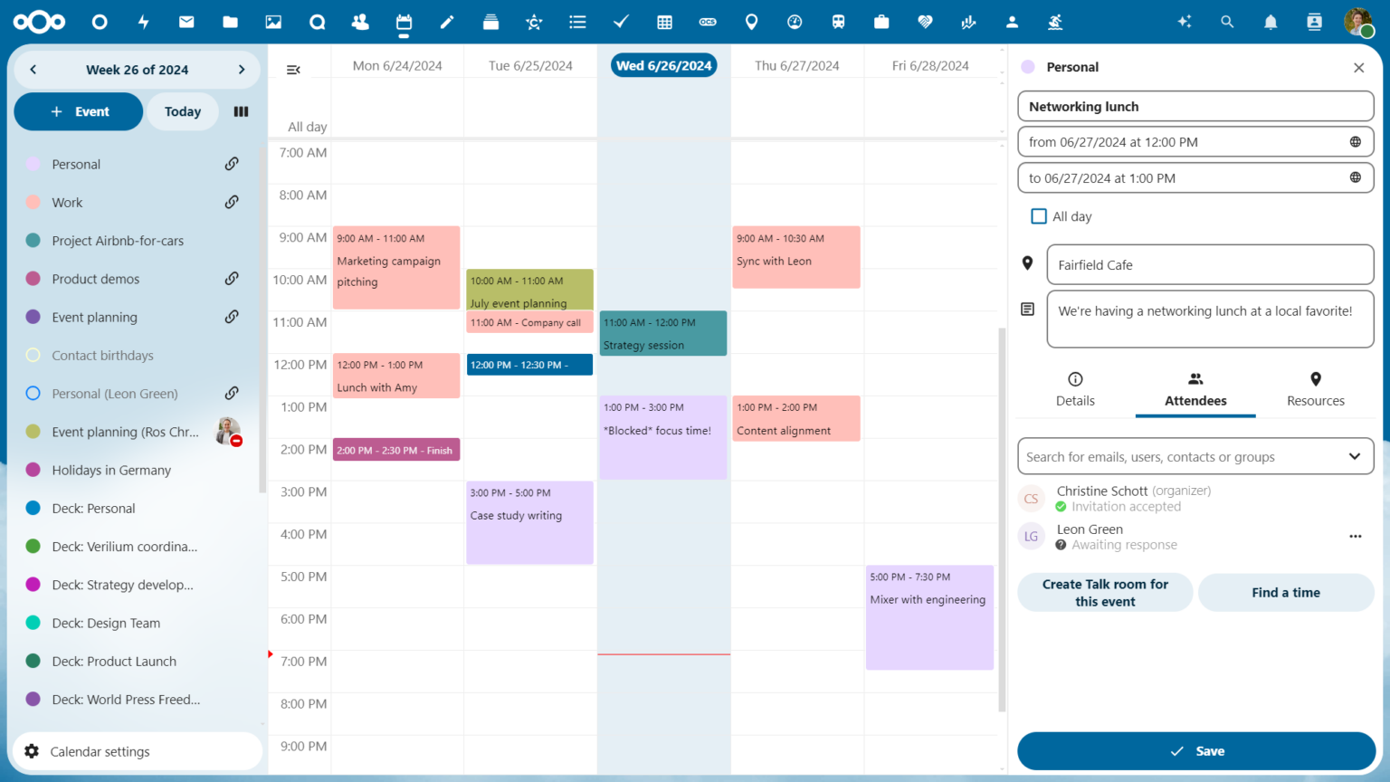 How to set up a meeting effectively in Nextcloud Calendar - Nextcloud