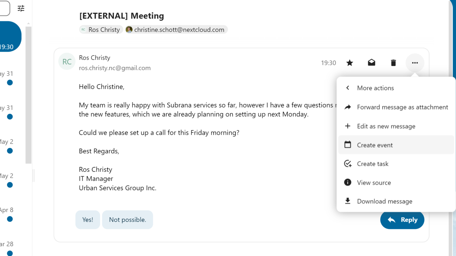 How to set up a meeting effectively in Nextcloud Calendar - Nextcloud