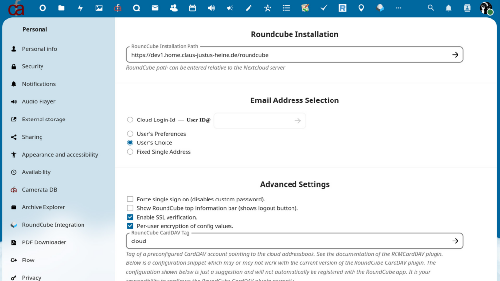 Roundcube - The most popular on premise webmail
