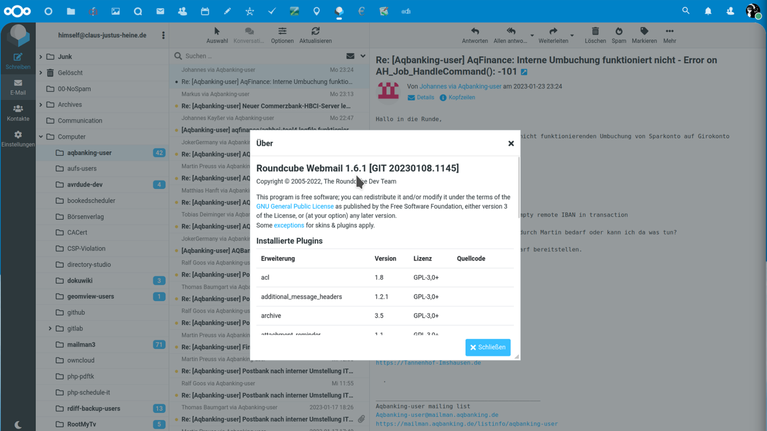 Roundcube - The most popular on premise webmail