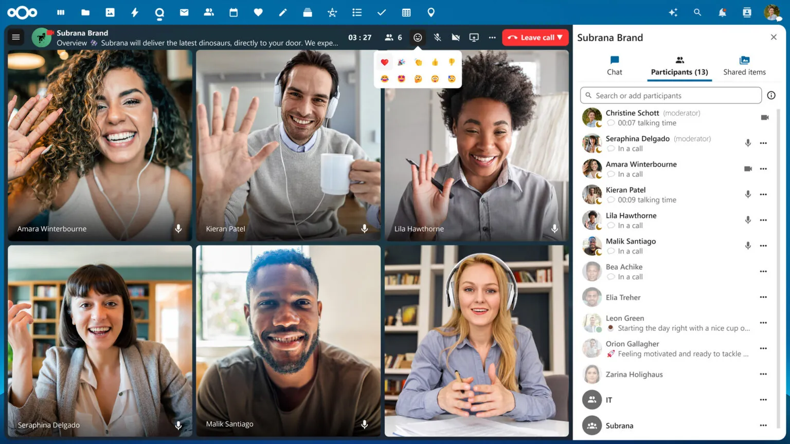 The open source answer to Microsoft Teams - Nextcloud