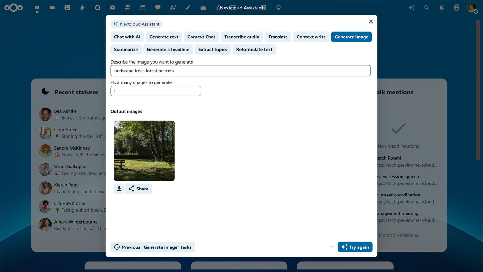The first local AI assistant built into a collaboration platform