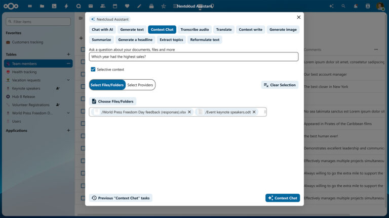 The first local AI assistant built into a collaboration platform