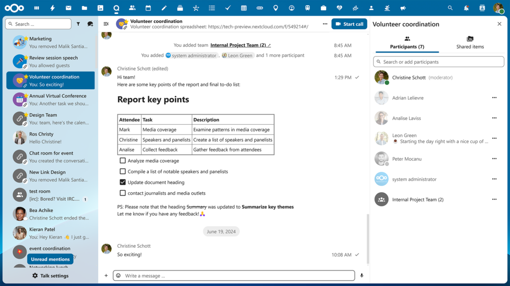 Be connected with Nextcloud Hub 9 - Nextcloud