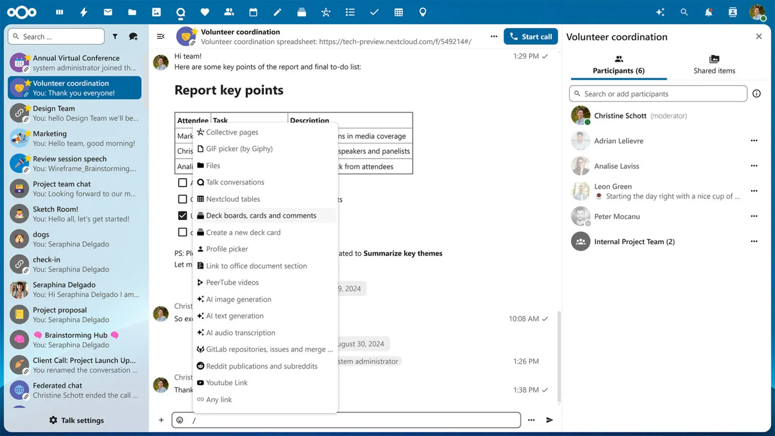 The open source answer to Microsoft Teams - Nextcloud