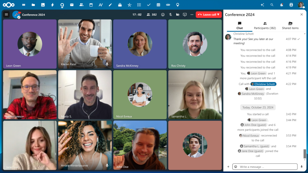 The open source answer to Microsoft Teams - Nextcloud