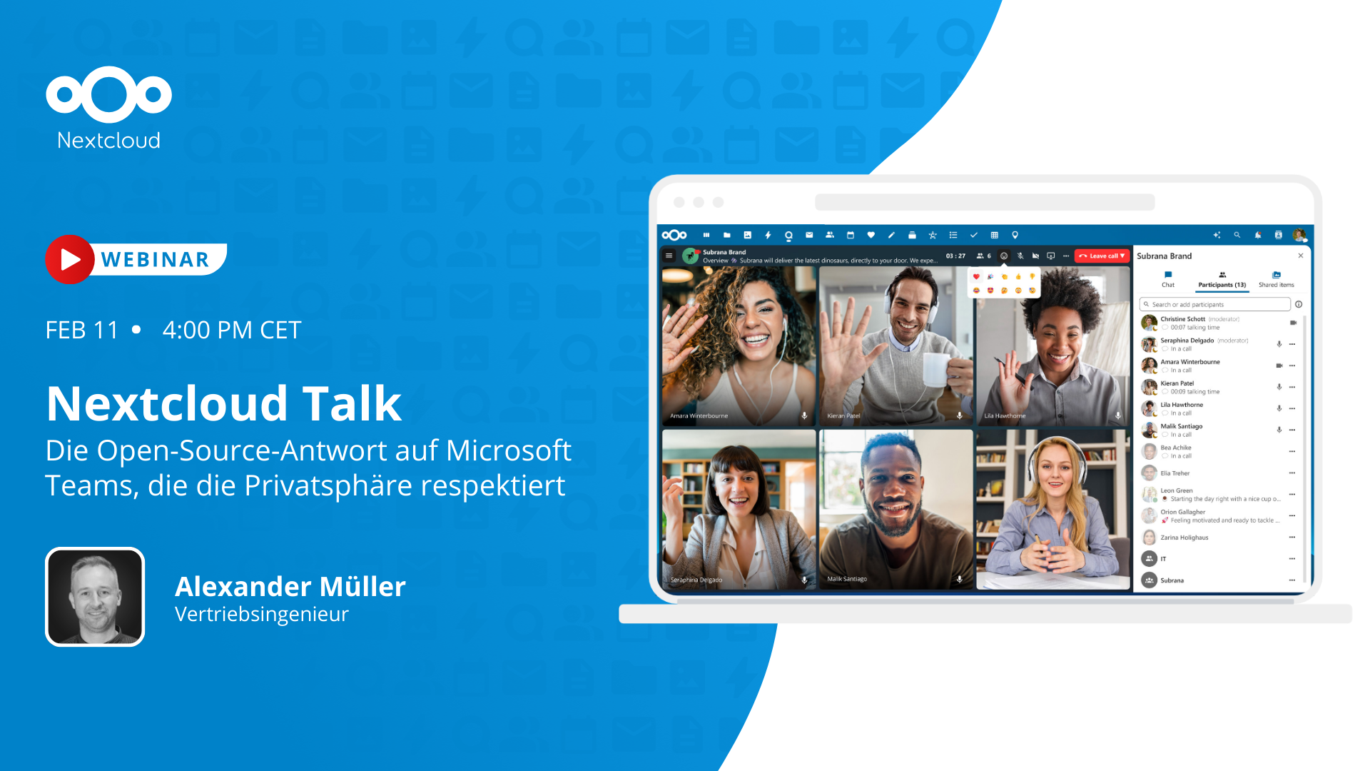 [On-demand webinar] Nextcloud Talk: Die Open-Source-Antwort auf Microsoft Teams, die die ...