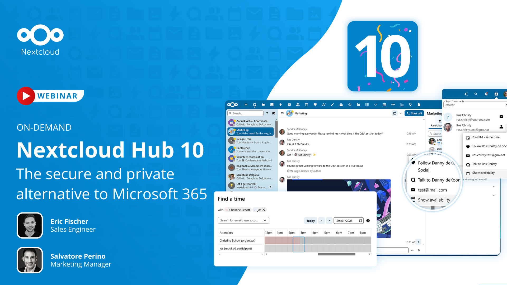 [On-demand webinar] Nextcloud Hub 10: The secure and private alternative to Microsoft 365