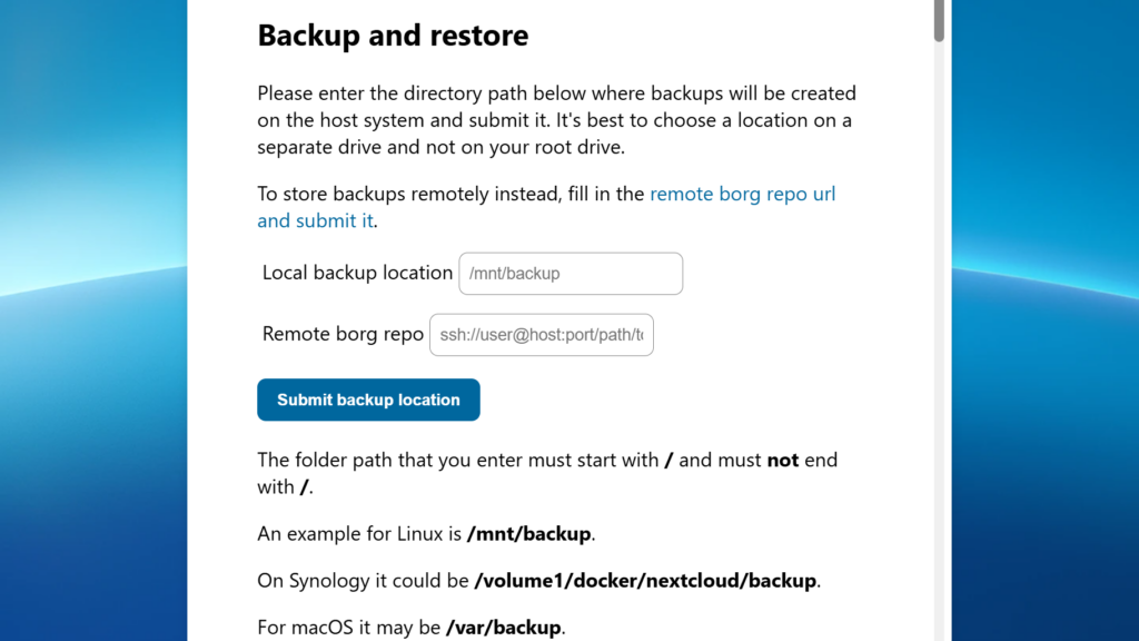 How to back up and restore Nextcloud AIO remotely using BorgBackup - Nextcloud