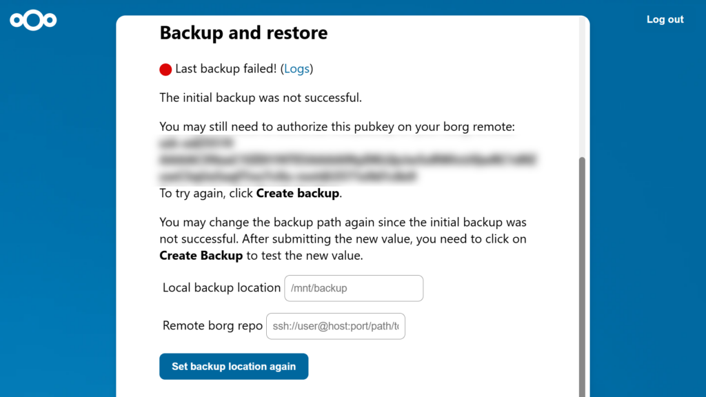 How to back up and restore Nextcloud AIO remotely using BorgBackup ...