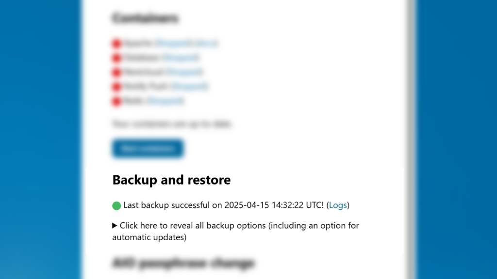 How to back up and restore Nextcloud AIO remotely using BorgBackup - Nextcloud