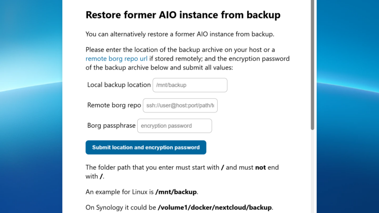 How To Back Up And Restore Nextcloud Aio Remotely Using Borgbackup Nextcloud
