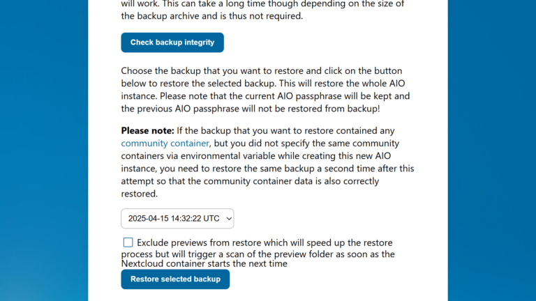 How to back up and restore Nextcloud AIO remotely using BorgBackup - Nextcloud