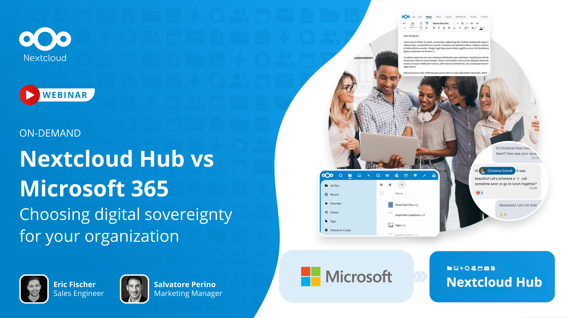 [On-demand webinar] Nextcloud Hub vs Microsoft 365: Choosing digital sovereignty for your ...
