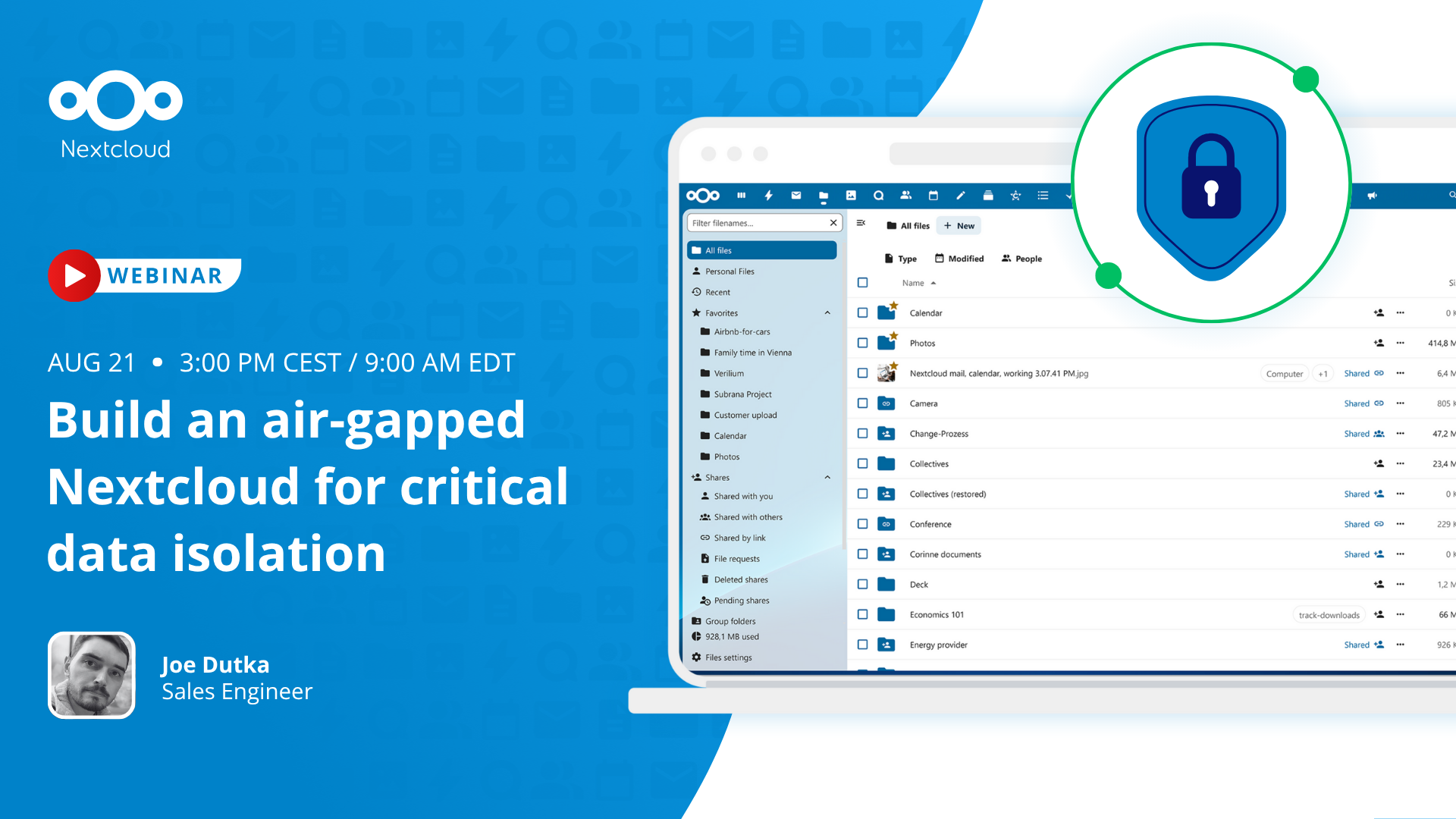 [On-demand webinar] Build an air-gapped Nextcloud for critical data isolation