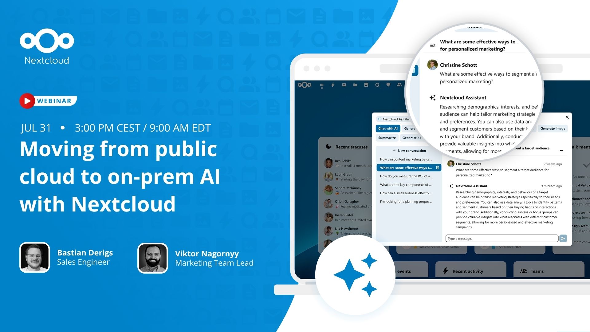 [On-demand webinar] Moving from public cloud to on-prem AI with Nextcloud