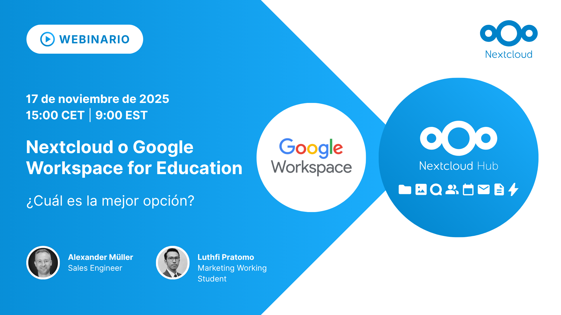 [Webinar] Nextcloud o Google Workspace