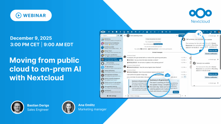 The first local AI assistant built into a collaboration platform