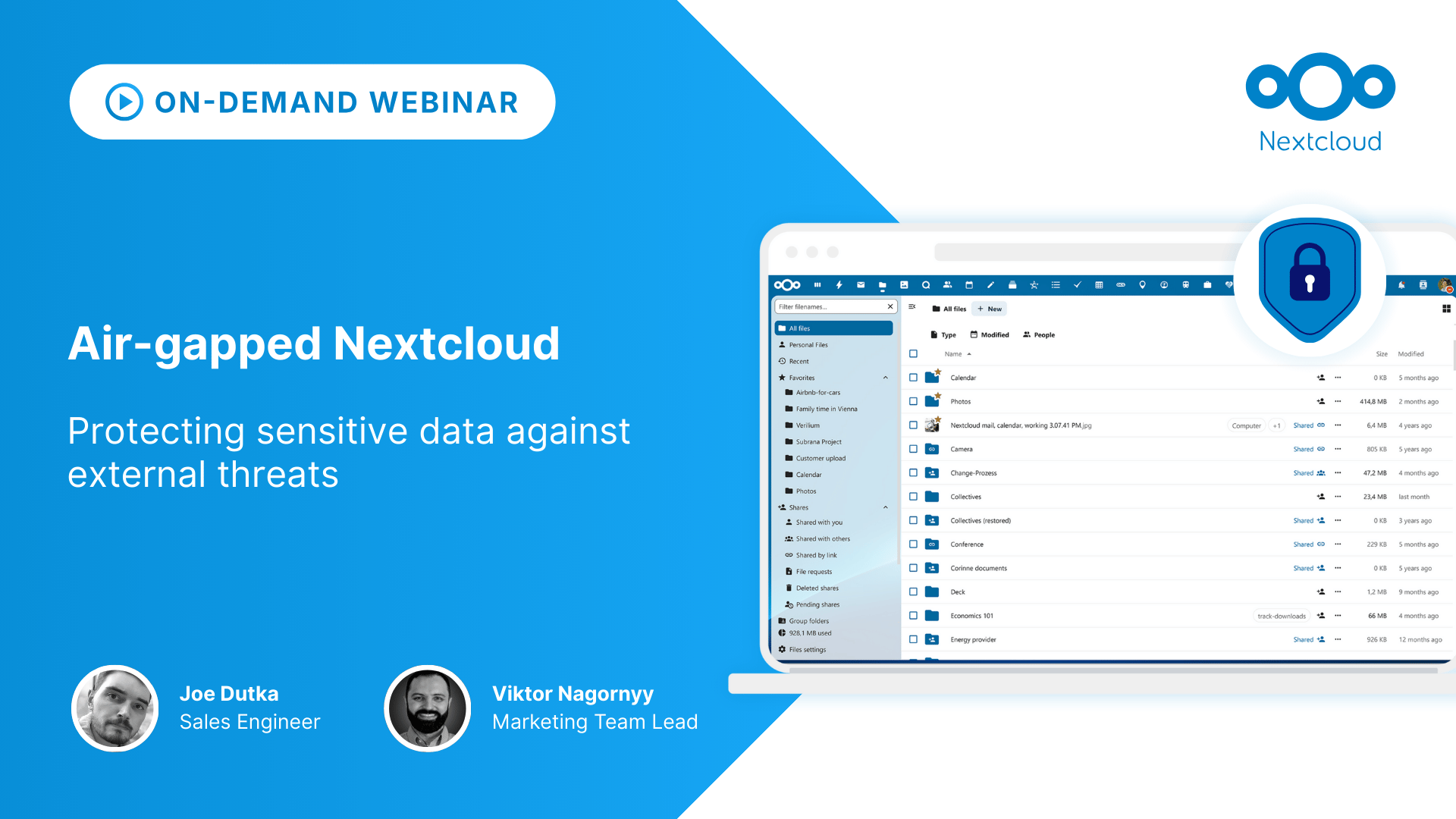 Air-gapped Nextcloud: Protecting sensitive data against external threats