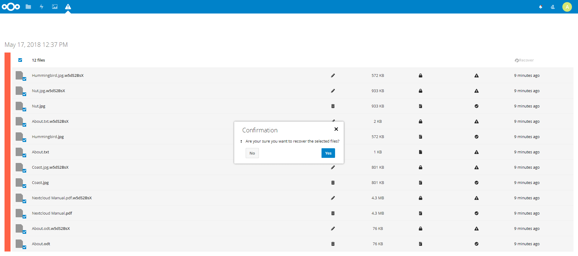 Fighting Ransomware with Guided Undo: Nextcloud in research protecting ...