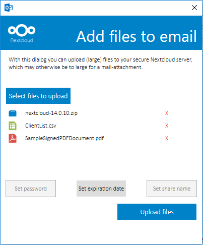 New release of Nextcloud Secure Sharing Outlook Add-in Community Version - Nextcloud