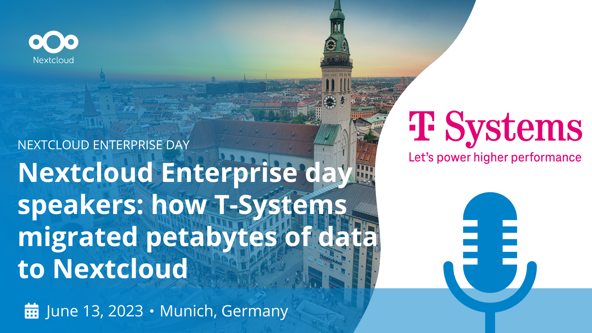 Nextcloud Enterprise day speakers: how T-Systems migrated petabytes of ...
